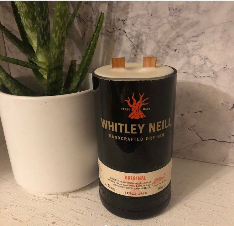 Whitley Neill Gin Upcycled Scented Candle Handmade Uk Glass - Etsy UK