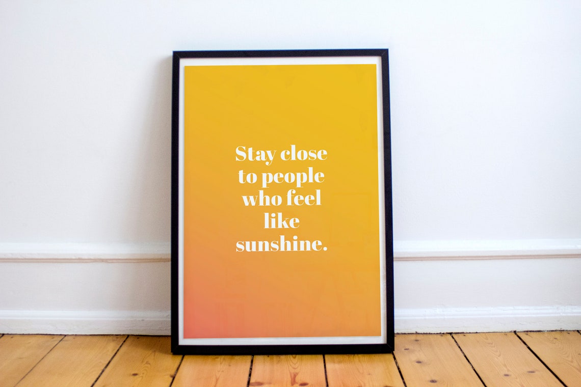 Sunshine Quote Printable, Sunshine Printable, Sunshine Wall Art, Simple ...
