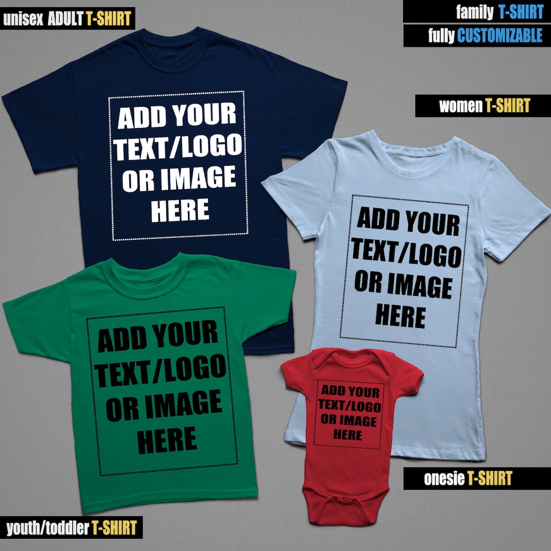 Custom Family T-shirt, Family T-shirts, Mommy Daddy Kid Baby Family ...