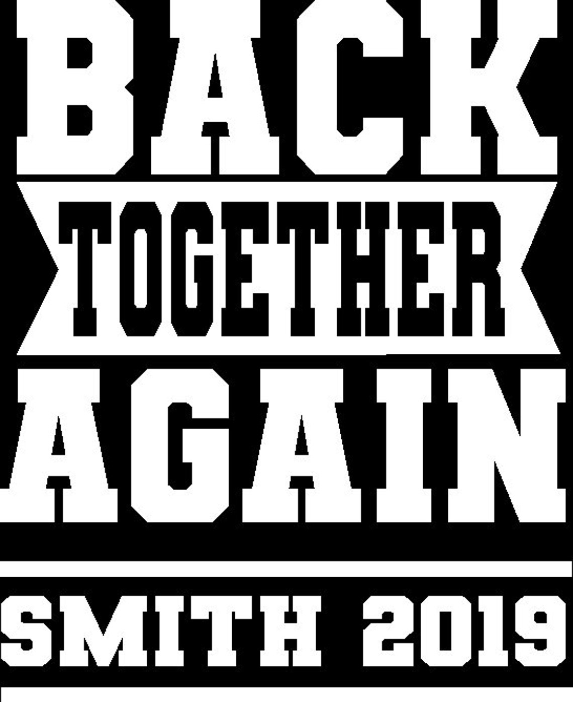 Custom Back Together Family Reunion Hoodies Again Personalized | Etsy