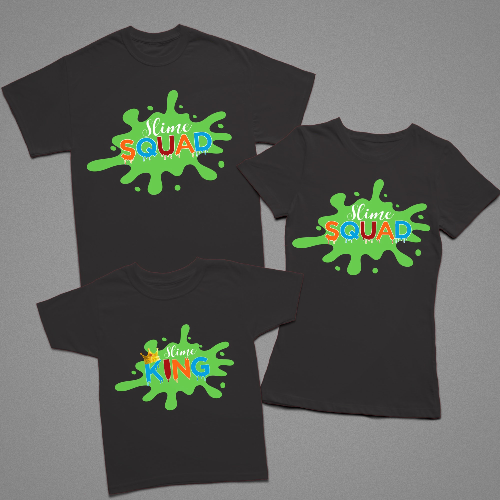 Custom Slime squad inspired Family T-Shirts Mommy Daddy | Etsy