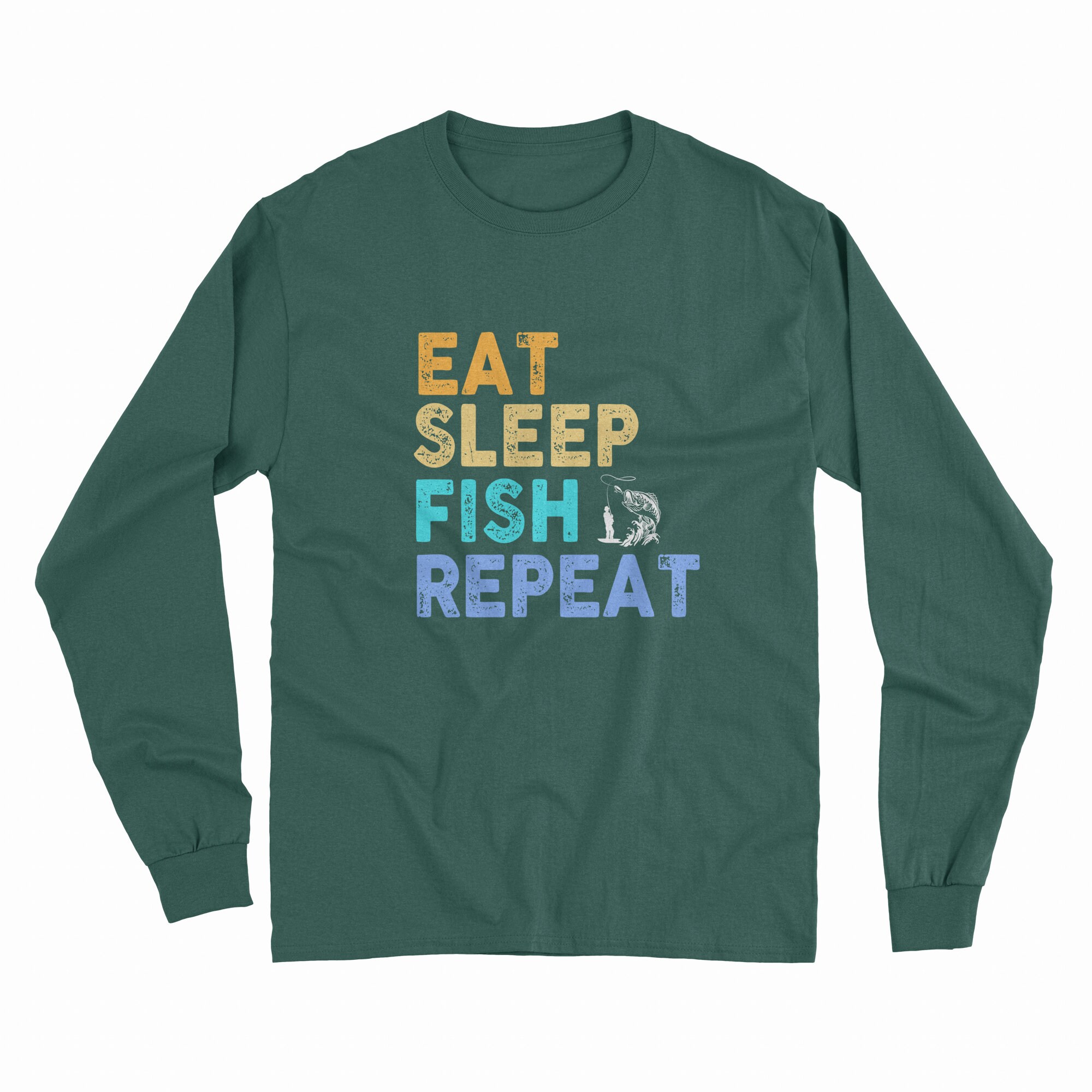 Eat Sleep Fish Repeat Fishing Hoodies or T-shirt Customizable - Etsy Canada