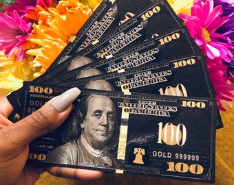 100 Pink Foil Bill Placeholder Slips Cash Stuffing Placeholders Bill ...