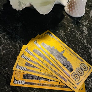 500 Gold Foil Placeholder Slips | Envelope System Placeholders | Bill ...