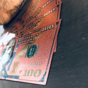 100 Pink Foil Bill Placeholder Slips Cash Stuffing Placeholders Bill ...