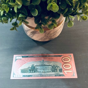 100 Pink Foil Bill Placeholder Slips Cash Stuffing Placeholders Bill ...