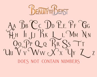 Beauty beast fonts | Etsy