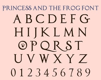 Princess fonts | Etsy
