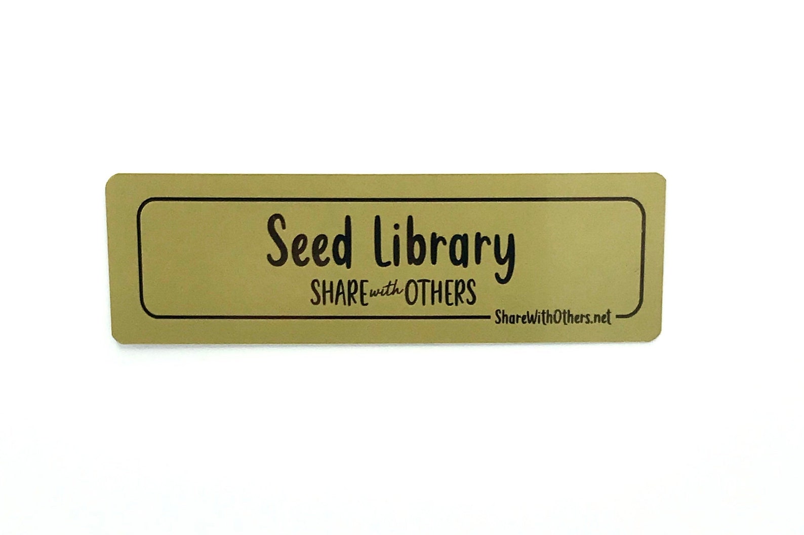 Seed Library Plaque from the Family of the Founder of the | Etsy