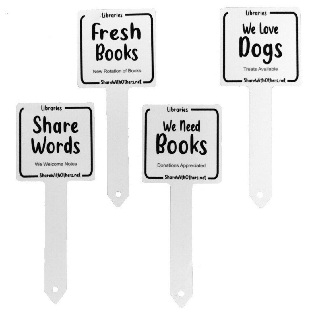 Library Flip Signs From the Family of the Founder of the Little Free ...