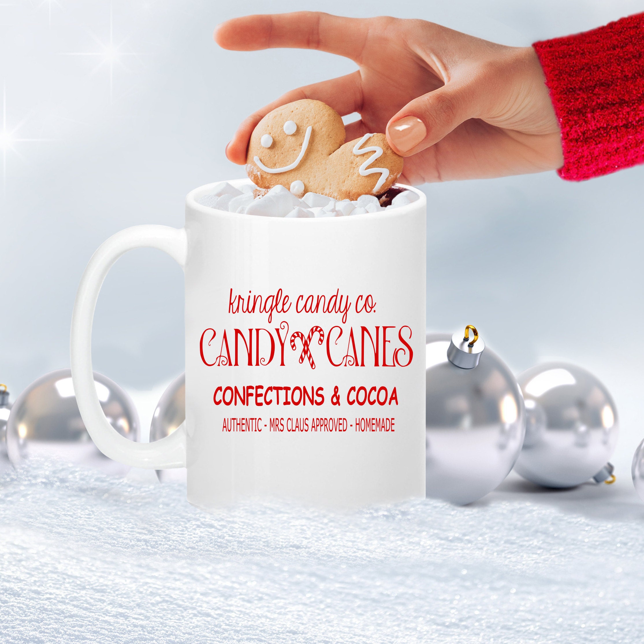 Mug Christmas Kringle Candy Co Candy Canes Confections & Cocoa ...