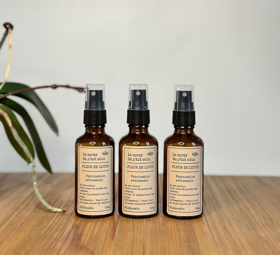 Lotus Flower Room Spray - Floral and Soothing Room Mist - Natural ...