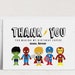 Superhero Thank You Template, Superhero Birthday Thank You Card ...