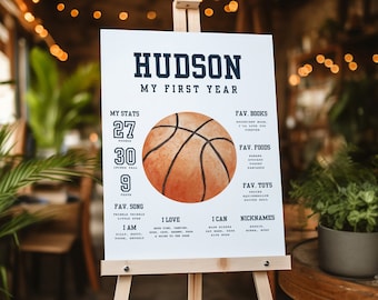 Basketball Birthday Board - Etsy
