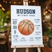 Basketball Birthday Welcome Sign, Basketball Party Decorations ...
