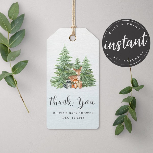 Animal Favor Tag - Etsy