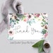 Floral Garden Thank You Thank You Card Thank You Cards - Etsy