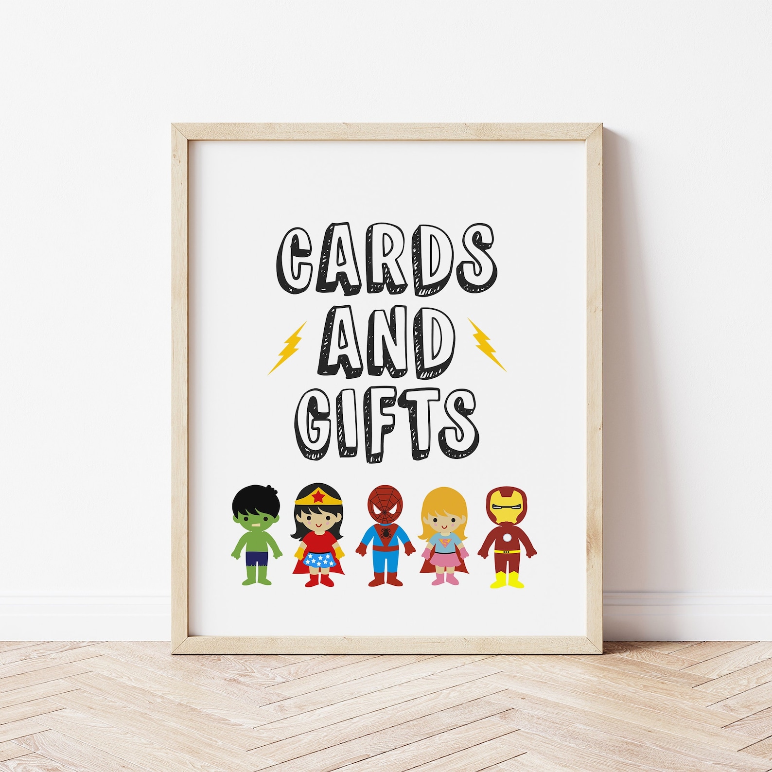 Superhero Thank You Template, Superhero Birthday Thank You Card ...