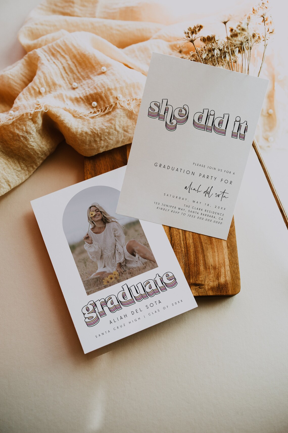 Retro Graduation Announcement Graduation Party Invitation - Etsy