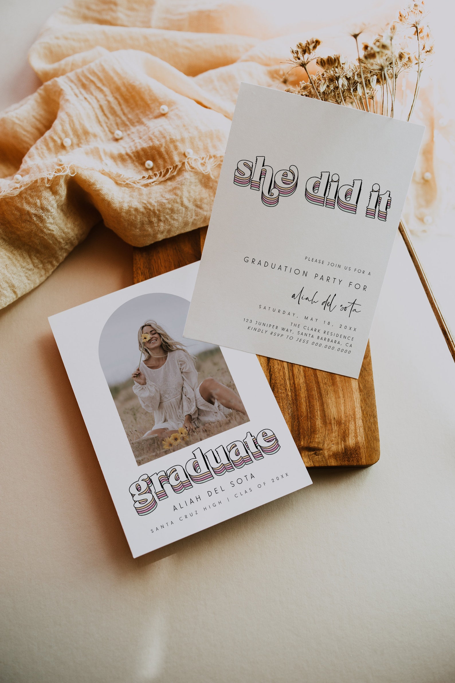 Retro Graduation Announcement Graduation Party Invitation - Etsy