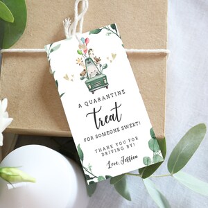 Editable Drive by Shower Favor Tag Drive Through Baby Shower - Etsy Canada