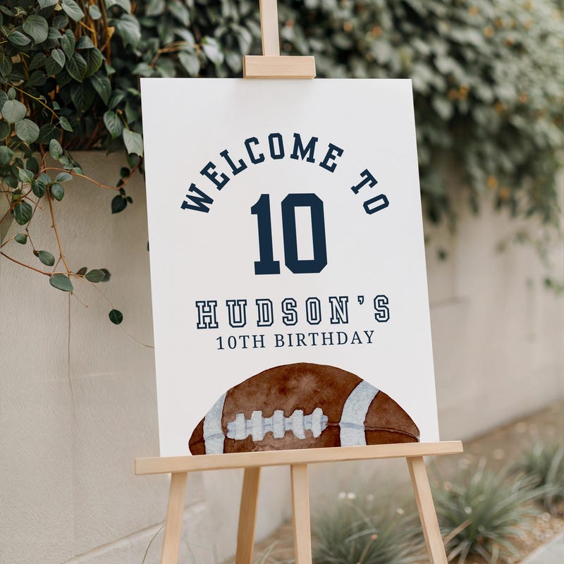 Football Welcome Sign - Etsy