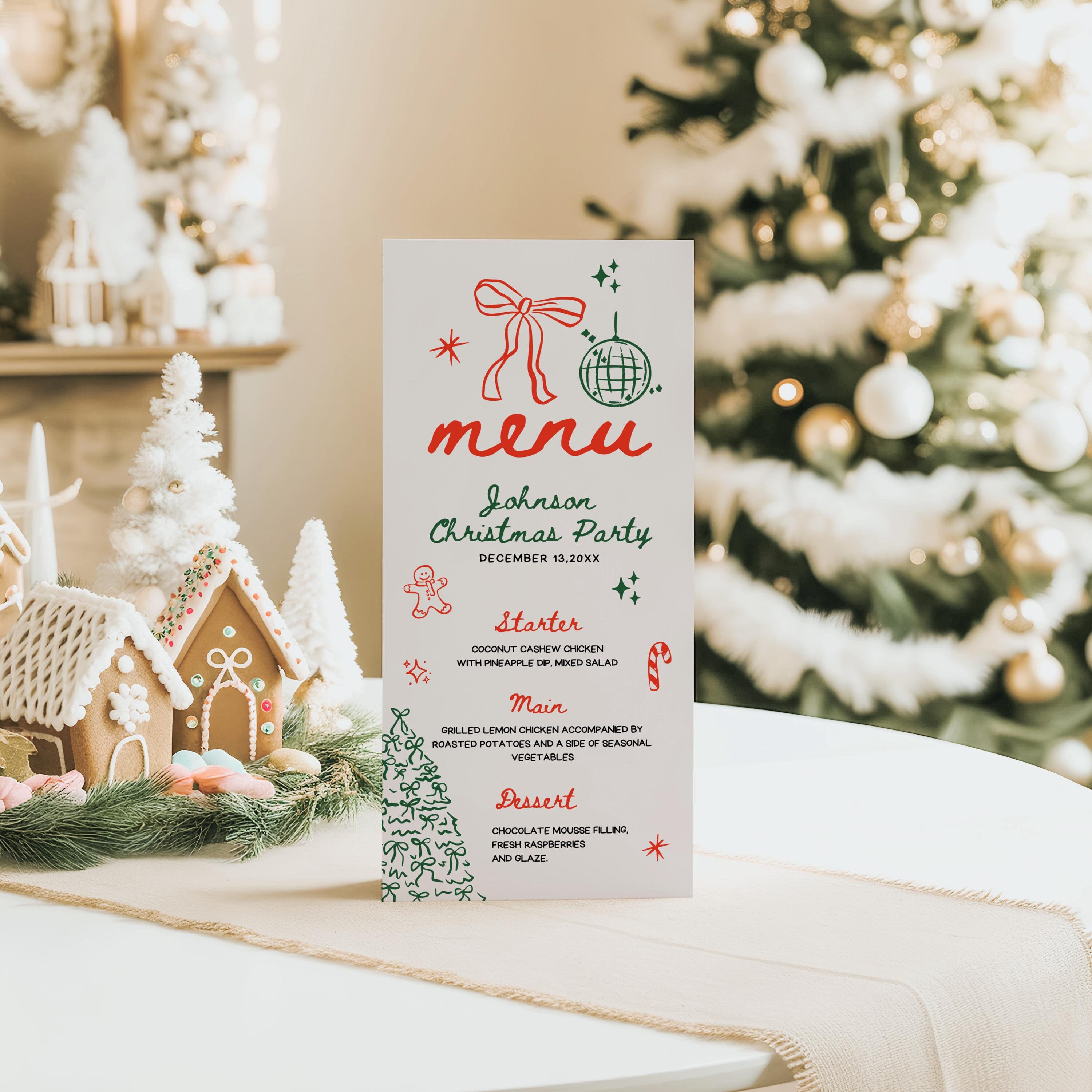 Christmas Party Welcome Template, Friendsmas Holiday Party Welcome ...