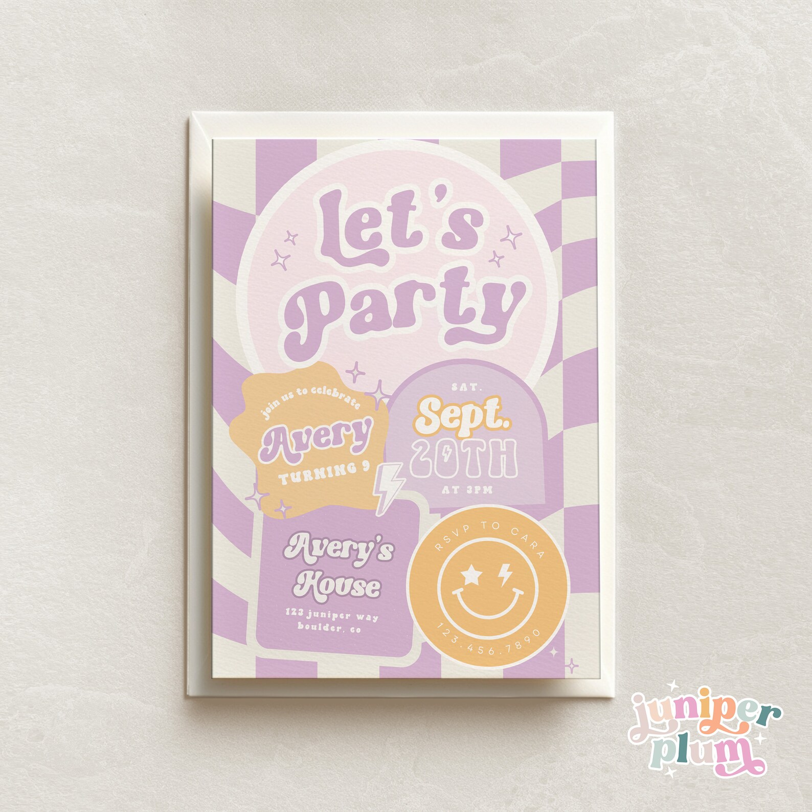 Editable Smile Face Invite, Smile Face Birthday, Emoji Invitation ...