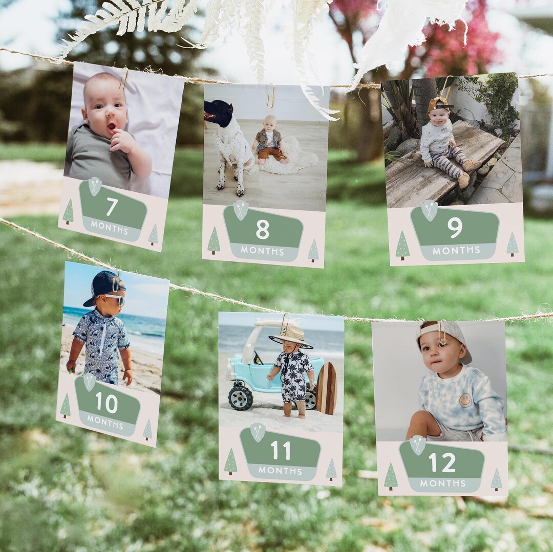 Happy Camper Photo Banner Template One Happy Camper First Birthday ...