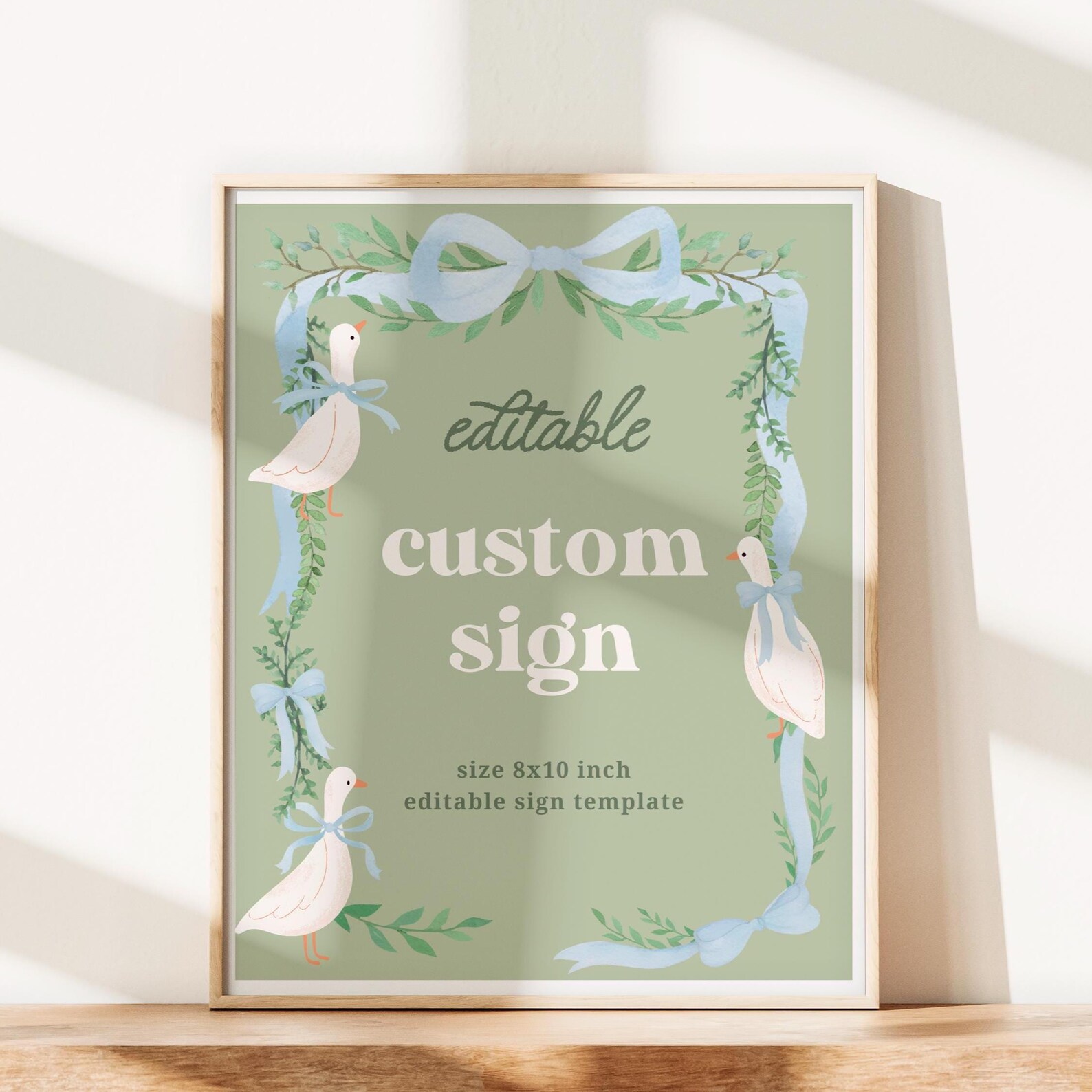 Silly Goose Cupcake Toppers – Editable Canva Template – Baby Shower ...