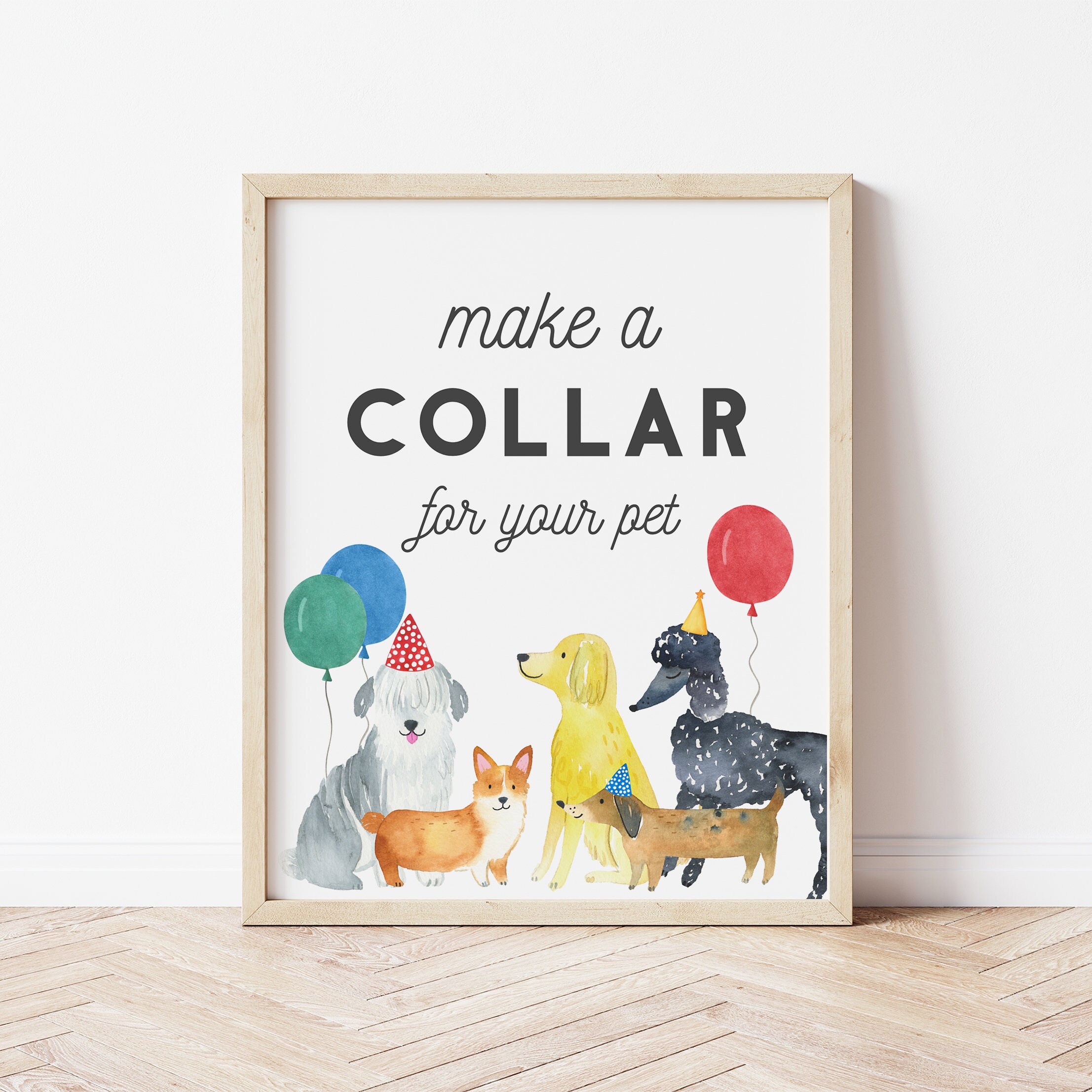 Puppy Birthday Favor Sticker Editable Template, Puppy Birthday, Dog ...