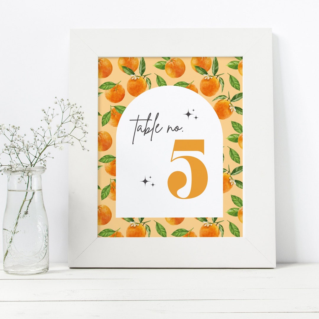 A Little Cutie Table Number Sign Editable Template, Gender Neutral Baby ...