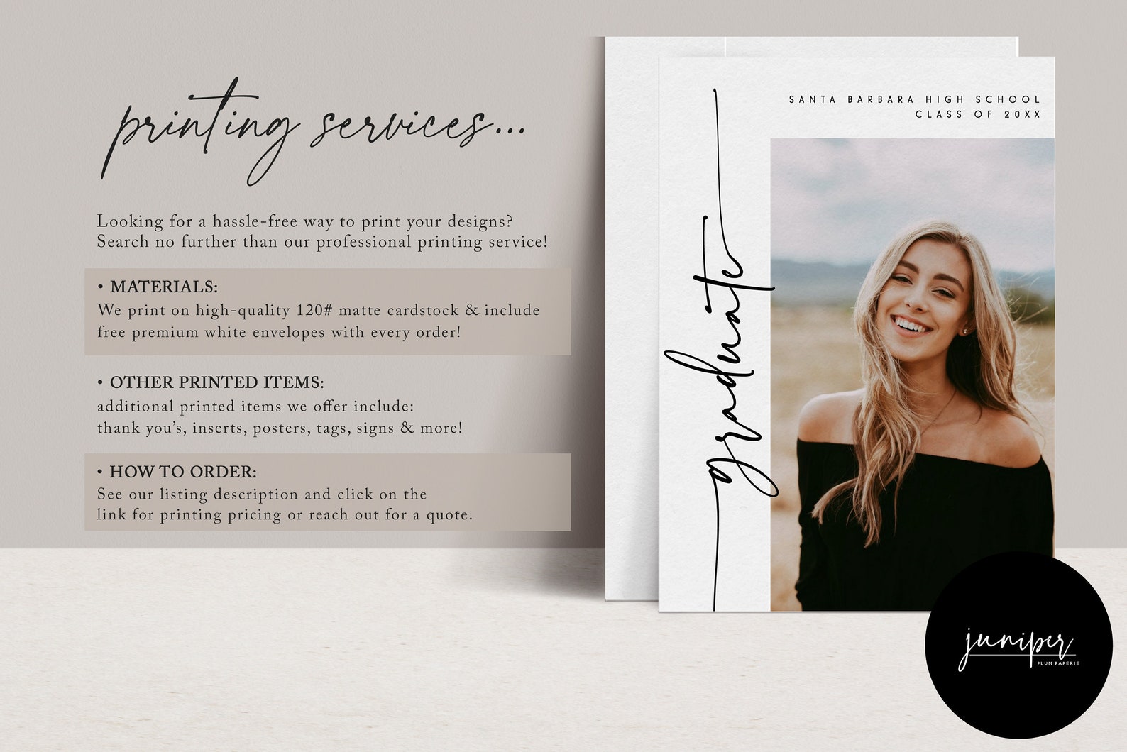 Minimalist Graduation Welcome Sign Modern Graduation - Etsy