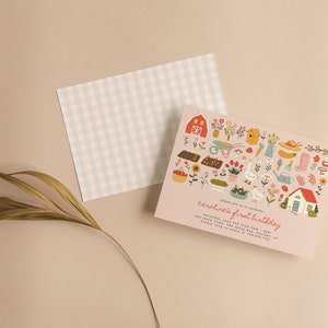 Cottagecore Birthday Invitation Template, Garden Party Birthday Invite ...