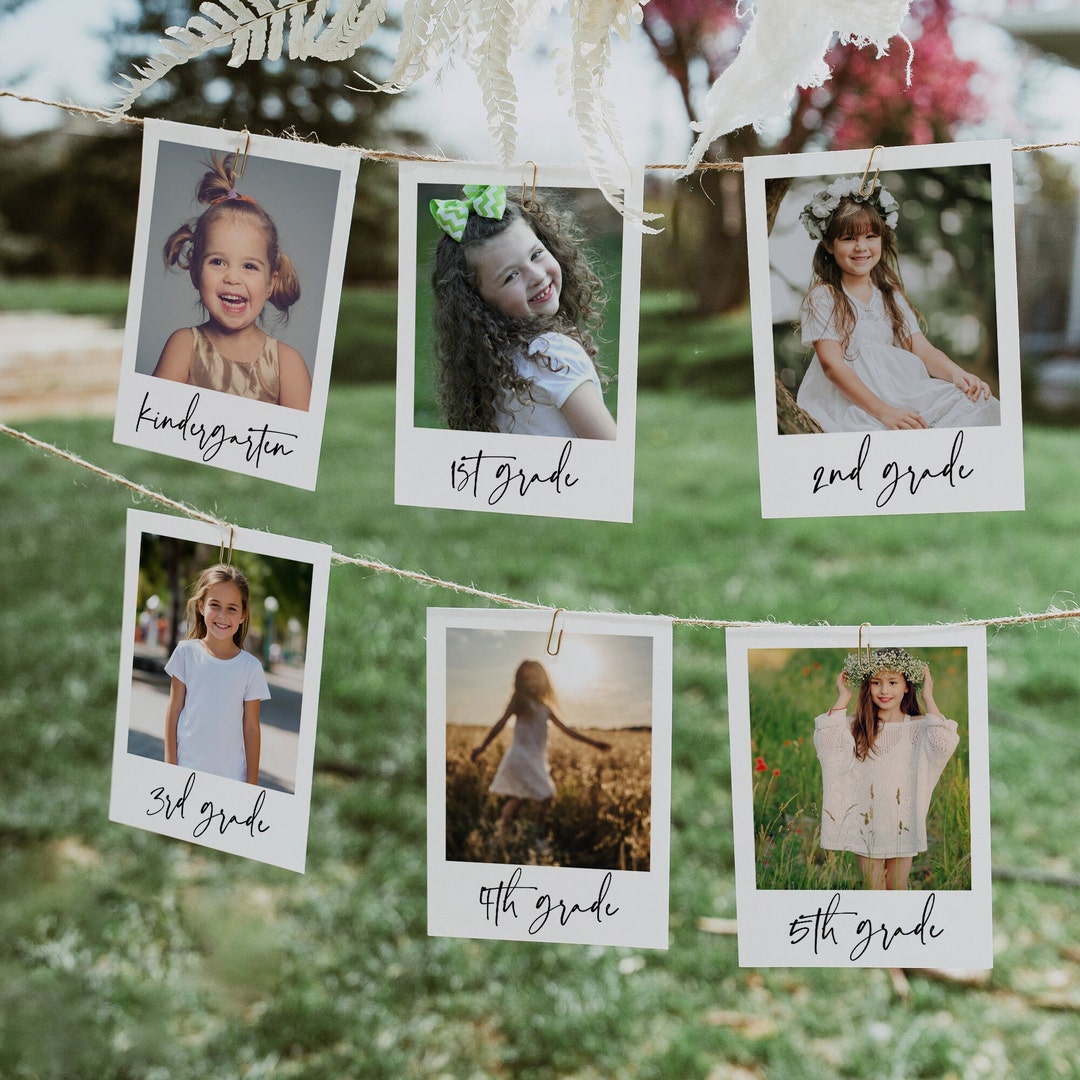 Minimalist Graduation PHOTO BANNER Template, Graduation Party Banner ...