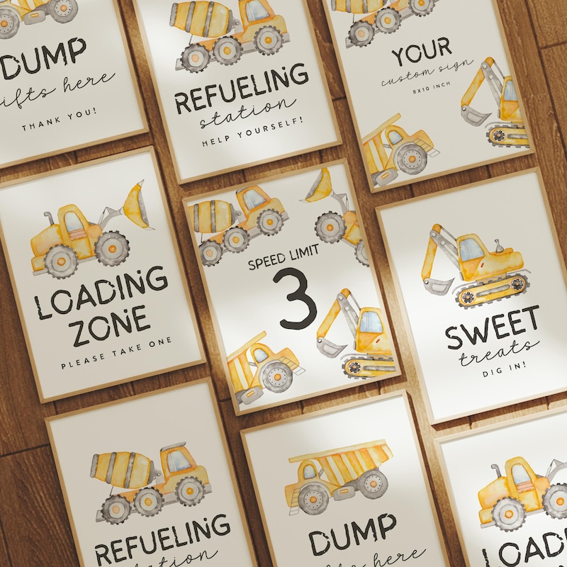 Construction Party Dig - Etsy