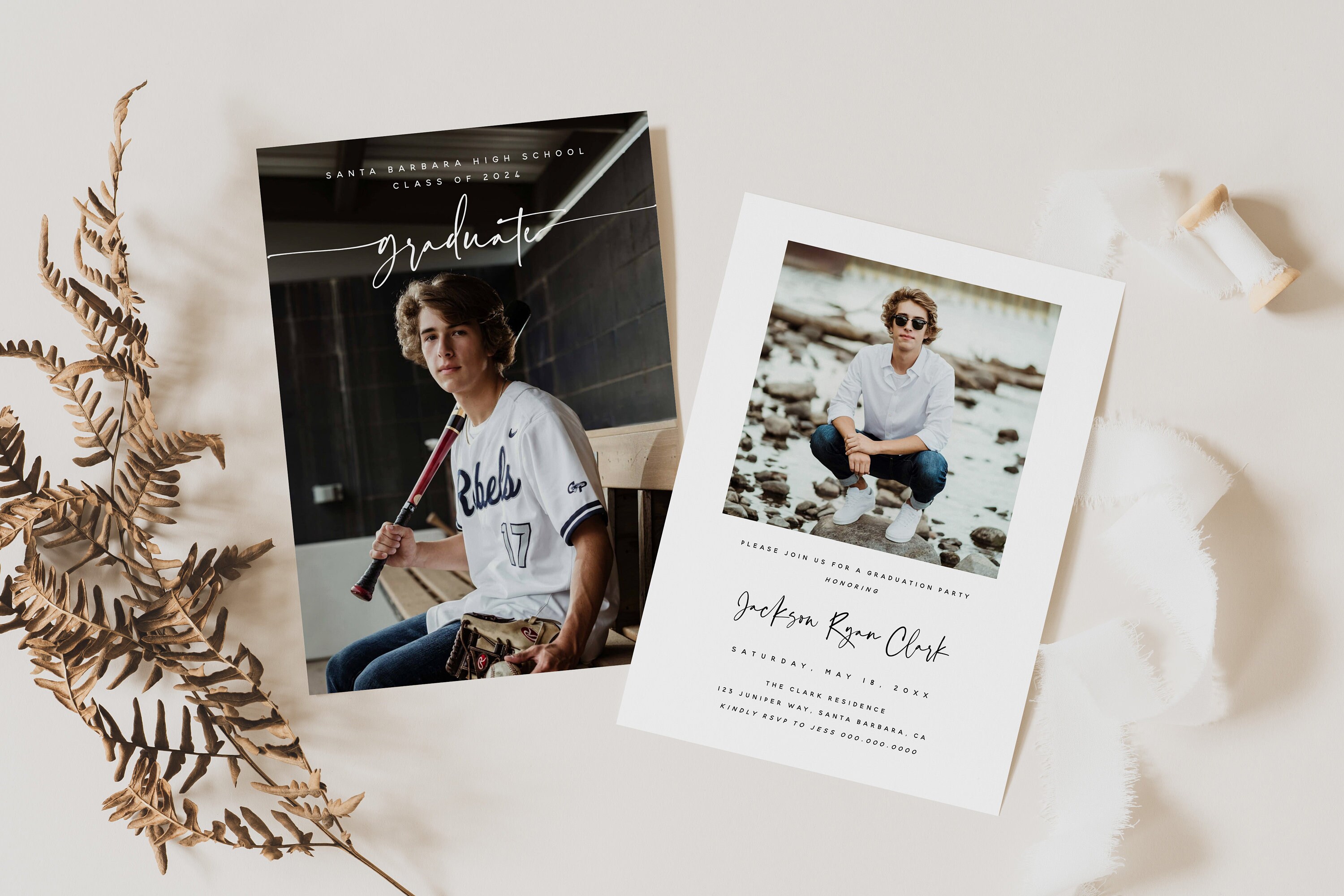Minimalist Graduation Announcement Graduation Party - Etsy
