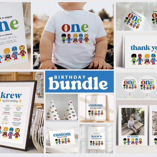 Superhero Birthday - Etsy