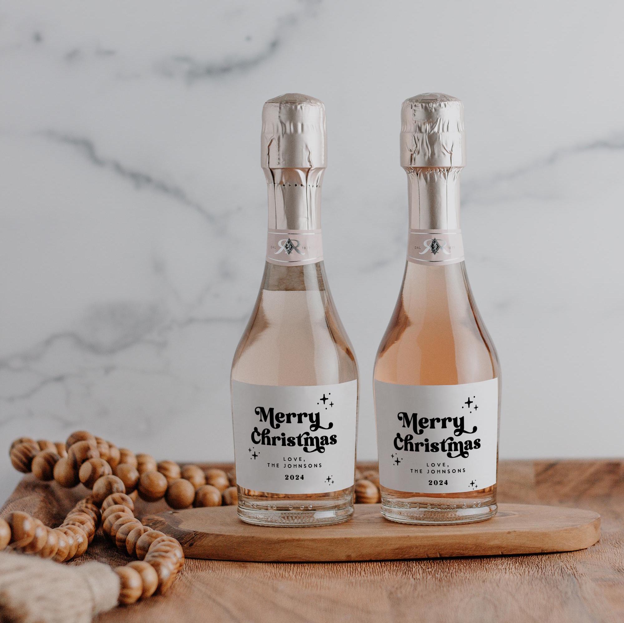 Retro Christmas Tag Template, Personalized Christmas Favor Tag ...