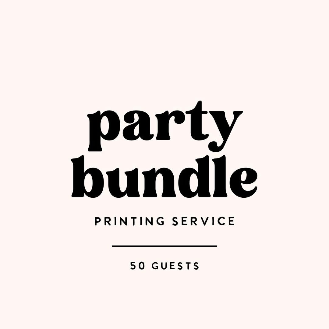Ultimate Party Printing Service Bundle, Invitation Printing, Foam Board ...