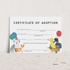 Puppy Birthday Favor Sticker Editable Template, Puppy Birthday, Dog ...