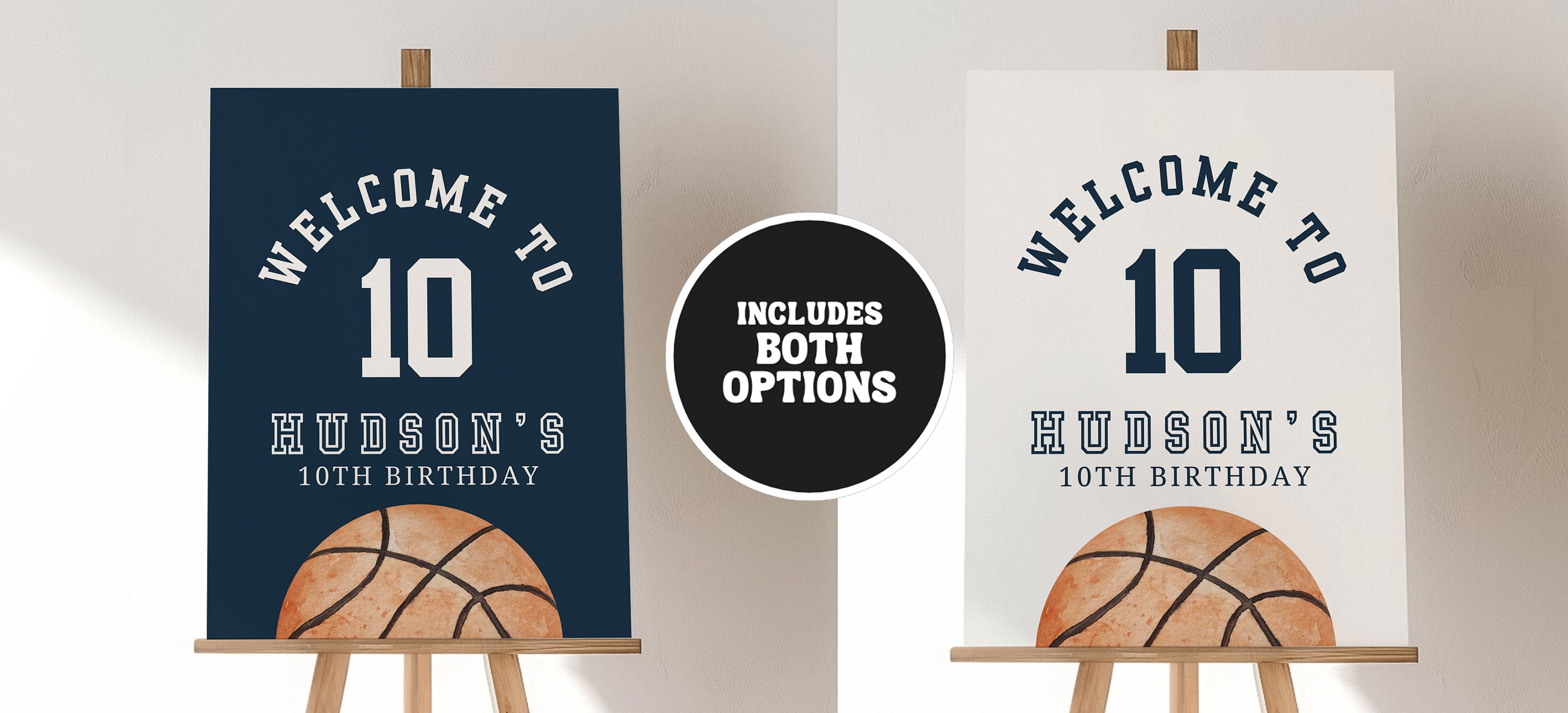 Basketball Birthday Welcome Sign, Basketball Party Decorations ...
