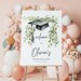Greenery Graduation Poster, Graduation Welcome Sign Template ...