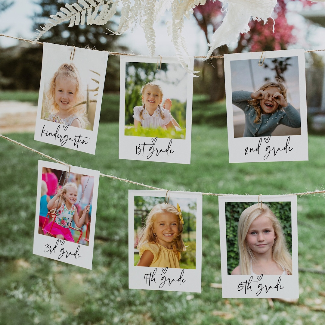 Minimalist Graduation Photo Banner, Graduation Party Banner Template ...