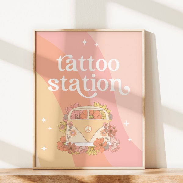 Groovy Birthday Station Sign - Etsy