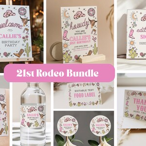 Howdy 21st Birthday Cowgirl Party Template, Howdy Editable Invitation ...