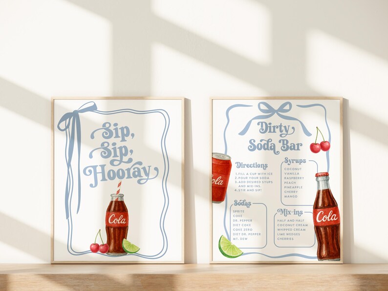 Boy Ready to Pop Baby Shower Bundle, Soda Baby Shower Menu, 2025 Baby ...