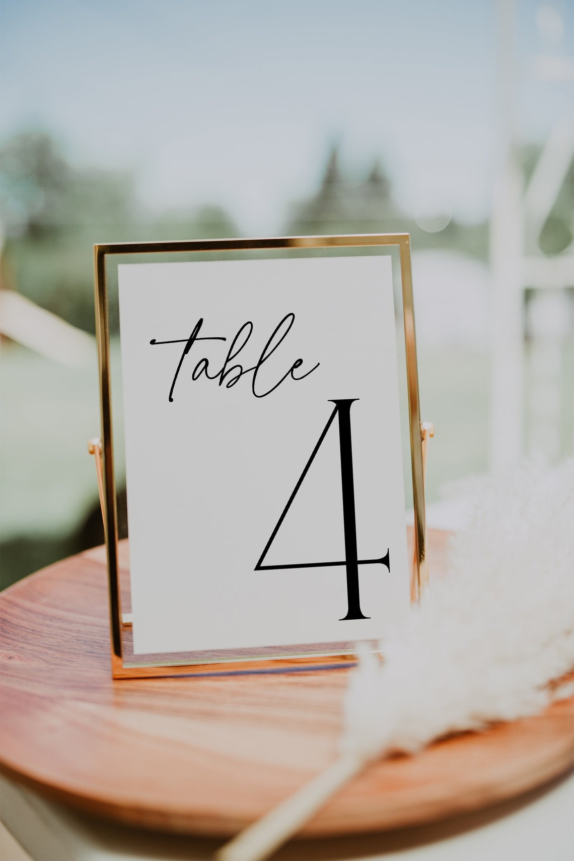 Minimalist Wedding Table Numbers | Modern Wedding Table Number ...