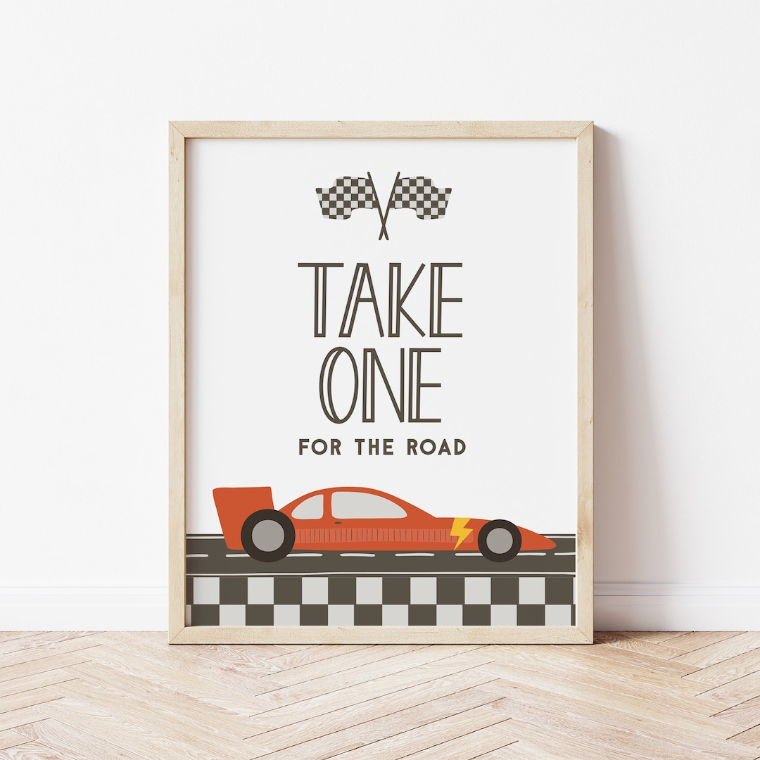 Race Car Favor Sign, Race Car Party Favor Sign, Race Car Party Decor ...