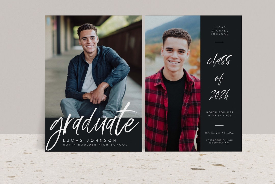 2024 Graduation Ceremony Invitation Template, Modern Graduation Invite ...